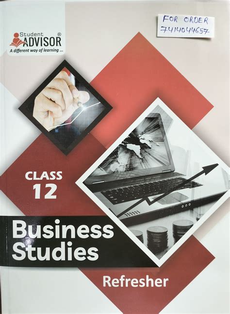 Class 12 Student Advisor Refresher Business Studies Saraswatibook