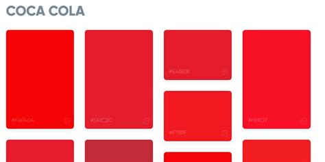 Coca Cola Color Code
