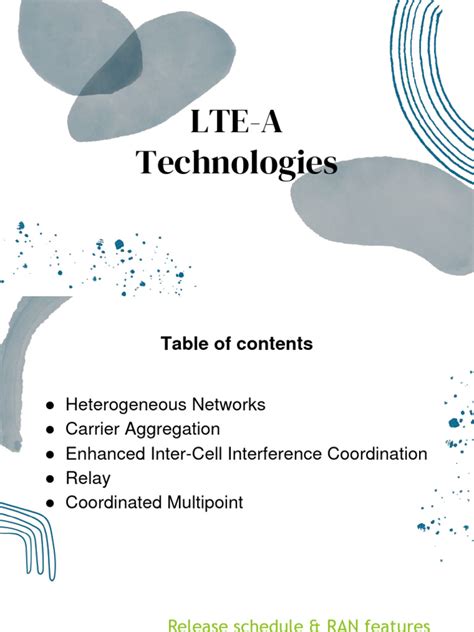 Lte A Technologies Update Pdf High Speed Packet Access Lte Advanced