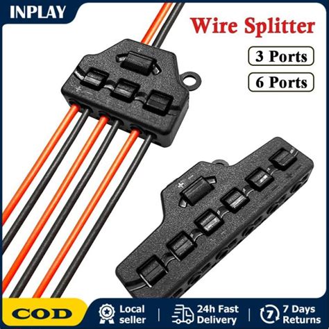 1 In 6 Out Quick Connect Push Terminals Post Quick Connector Terminal Splitter Connector