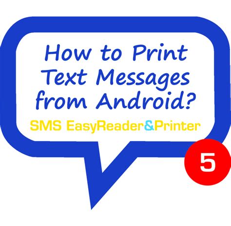 How to Print Text Messages from Android?
