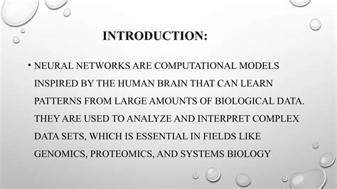 neural networks bioinformatics biotechnology ppt