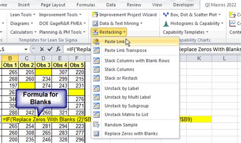how to replace zeros with blank cells in an excel worksheet