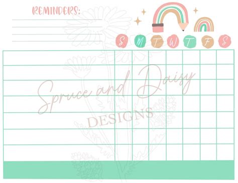 School Chart Class Chart Printable Etsy School Chart Class Chart Printable Etsy