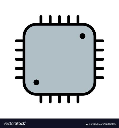 Processor Icon Royalty Free Vector Image VectorStock
