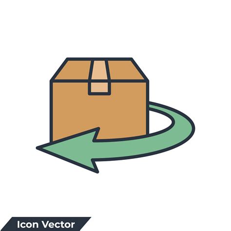 Return Icon Logo Vector Illustration Delivery And Free Return Symbol