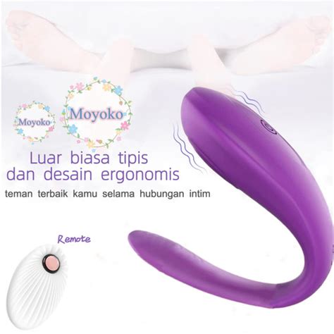 Promo Lilo Vibrator Alat Sexy Toys Wanita U Shape Remote Control Vibratorr U Ml Ring