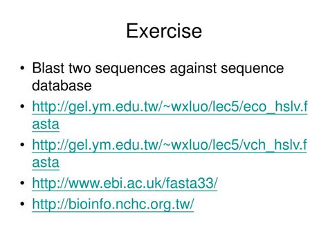 Ppt Fasta And Blast Powerpoint Presentation Free Download Id 948138