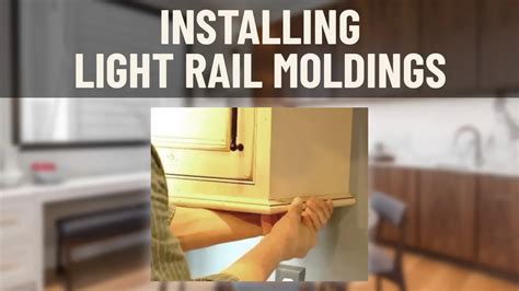 Installing Light Rail Molding Cabinet Joint