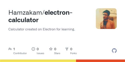 Github Hamzakam Electron Calculator Calculator Created On Electron For Learning