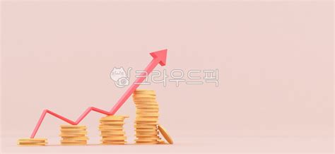 화살표 상승 그래프 막대 비지니스 사진이미지일러스트캘리그라피 Tunasalmon작가