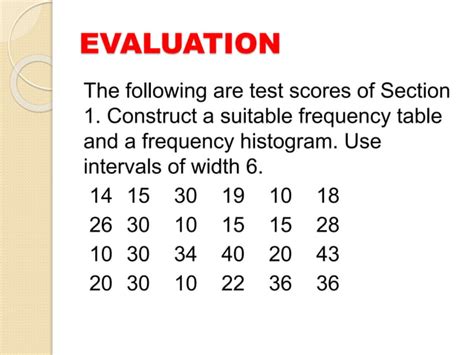 Organizing Data Using Frequency Distribution Pptx