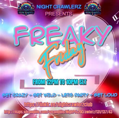 🌙⭐ Get Freaky Get Loud — Its Freaky Friday At Night Crawlerz 💃🕺