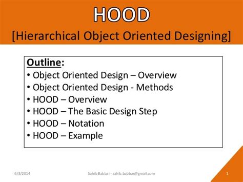 hierarchical object oriented design
