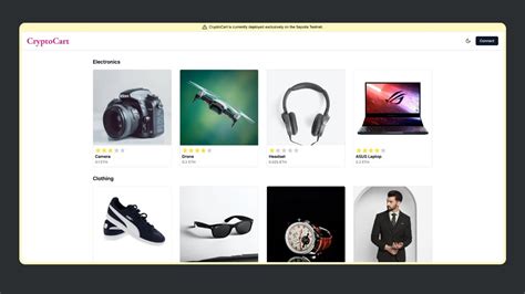 Cryptocart Demo Nextjstypescript Tailwind Css Hardhatsolidity Sepolia Ethereum