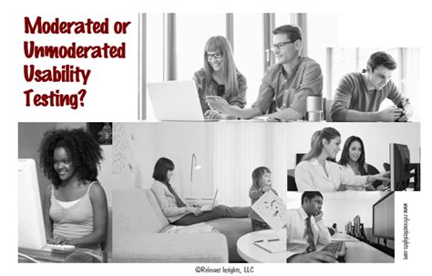 moderated or unmoderated usability tests relevant insights