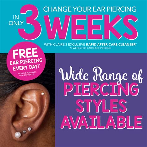 Clicks Claires Free Ear Piercing Offer Is Live Simply Facebook