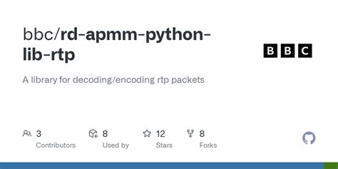GitHub Bbc Rd Apmm Python Lib Rtp A Library For Decoding Encoding Rtp Packets