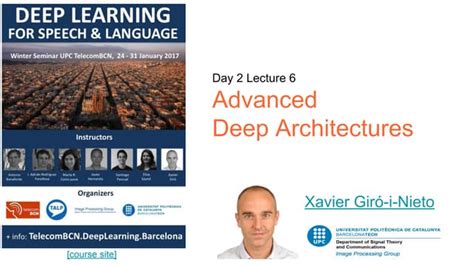 Advanced Deep Architectures D2l6 Deep Learning For Speech And Language