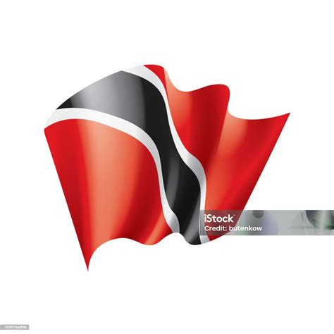 트리니다드 토바고 플래그 흰색 배경 벡터 일러스트 레이 션 0명에 대한 스톡 벡터 아트 및 기타 이미지 0명 3차원 형태 국기 Istock