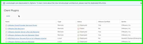 In Fails To Deploy In Vcenter Or Remove Old Site Recovery Plug In That