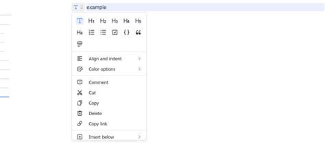 use toolbars in docs