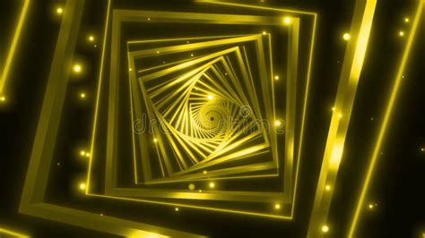 3d Rendered Animation Of Yellow Neon Rotating Straight Objects Stock Footage Video Of Light