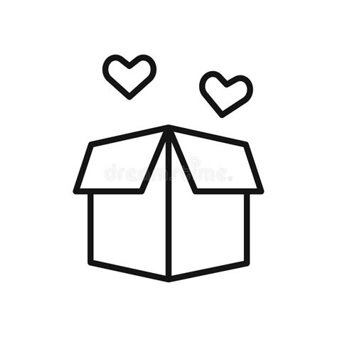 Donate Icon Thin Line Art Isolated Stock Vector Illustration Of Finance Shape 341525749