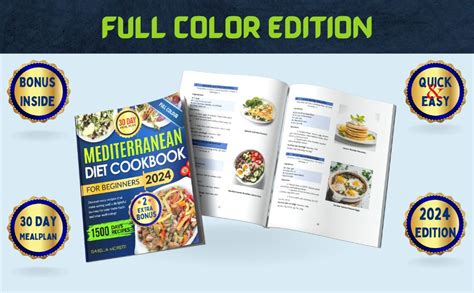 Mediterranean Diet Cookbook For Beginners Full Colour Images With A 30