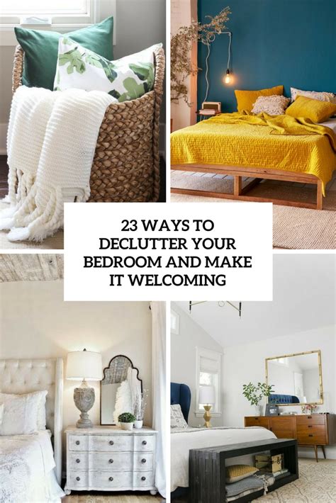 23 Ways To Declutter Your Bedroom And Make It Welcoming DigsDigs