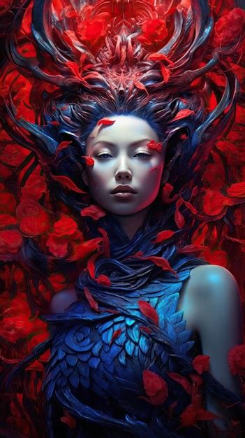 Premium Ai Image Mesmerizing Beauty Dynamic Composition With Dramatic Lighting And Ornate