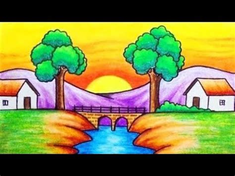 How To Darw Scenary Darwing Step By Step Darwing Easy Scenary Darwing
