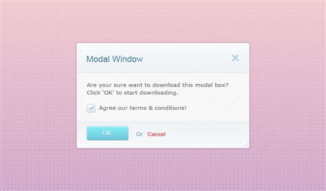 Modal Window Psd Free Template Freeimages