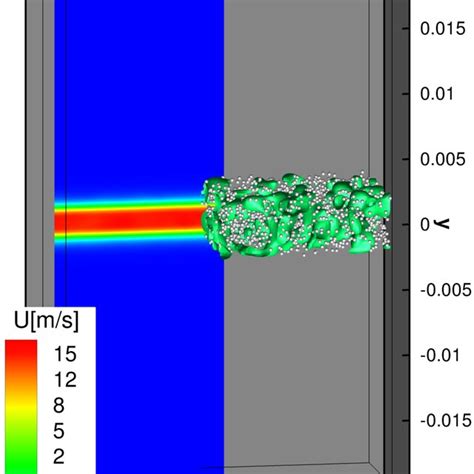 Contour Plots Of Temperature And Vorticity Magnitude Showing Flame