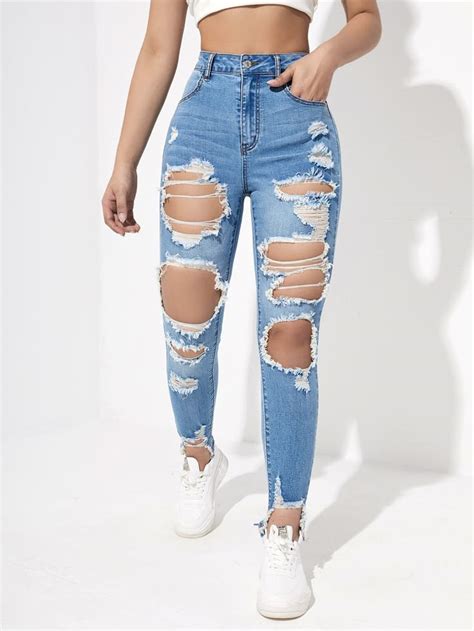 Cute Ripped Skinny Jeans For Girls