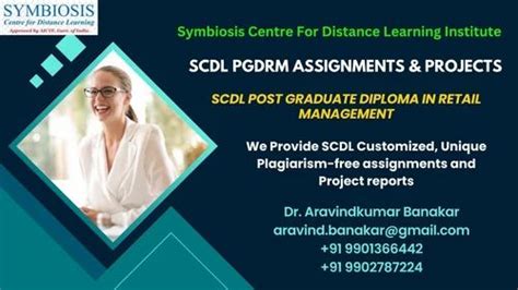 Scdl Pgdba Assignments And Projects I Scdl Pgpsm Assignments And Projects In Bengaluru Id