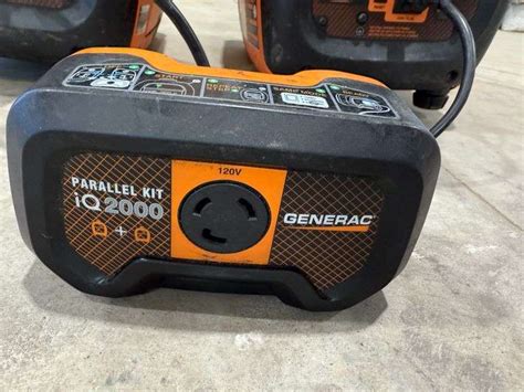 2 Generac Iq2000 Generators With Parallel Plug In Kit To Run Both