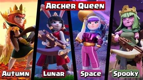 All Archer Queen Skins Animation And Effect 2024 Archer Queen Clash