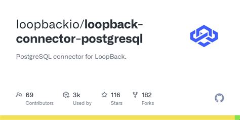 Github Loopbackioloopback Connector Postgresql Postgresql Connector For Loopback