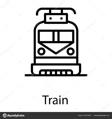 Local Train Vector Line Design Stock Vector Image By ©vectorspoint 282759444
