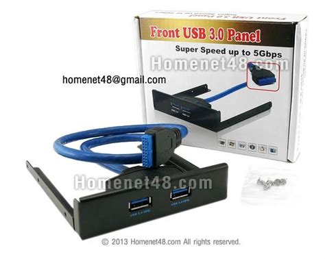 Front USB 3 0 2 Ports ตดตงดานหนาเคส แทนไดรฟ A homenet48
