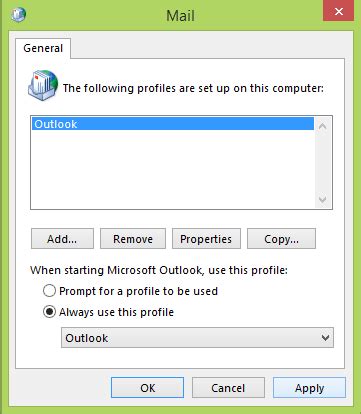 Lỗi Cannot start Microsoft Outlook Cannot open the Outlook window The set of folders cannot be