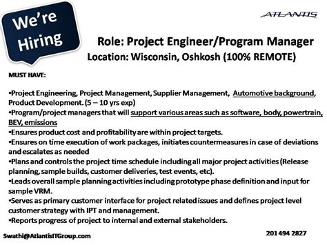 Deepa Swathi On Linkedin Immediatehiring Projectengineer