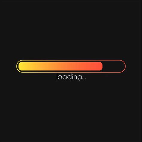 Premium Vector Load Bar Progress Gradient Download Interface Loading Sign Vector Loader