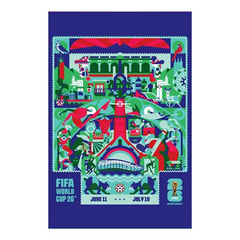 2026 World Cup Monterrey Host City Poster Official Fifa Store