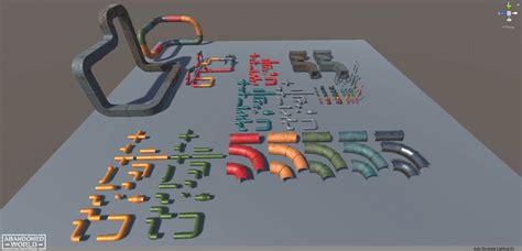 Modular Pipes Pack For Ue4 And Unity 3d Model By Abandoned World
