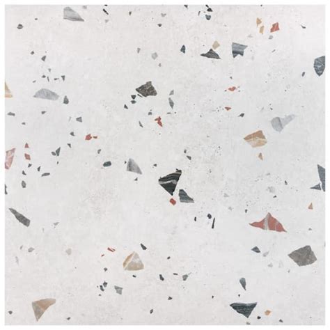 Merola Tile Sonar White 25 5 8 In X 25 5 8 In Porcelain Floor And Wall Tile 13 83 Sq Ft