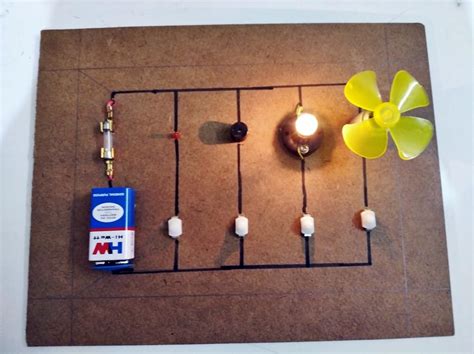 Household Domestic Circuit School Science Project Physics Working Model For Science Students