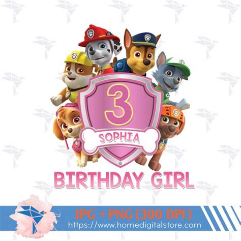 Paw Patrol Birthday Girl Png 