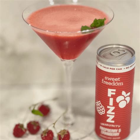 Raspberry And Cranberry Mocktail Sweet Freedom